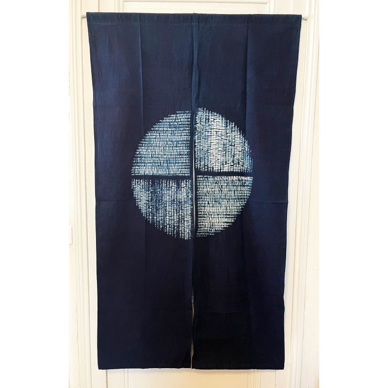 Noren de couleur indigo