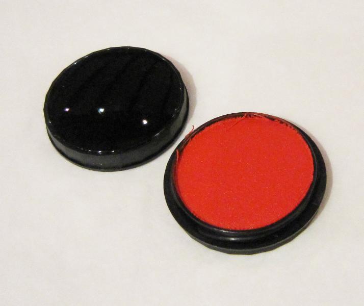 Grande boîte d'encre rouge à tampon GM